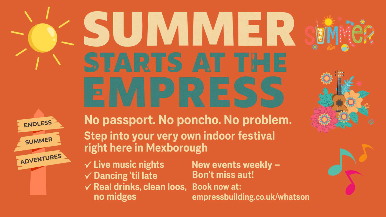 Summer Events in Mexborough | Empress Ballroom Nights Out